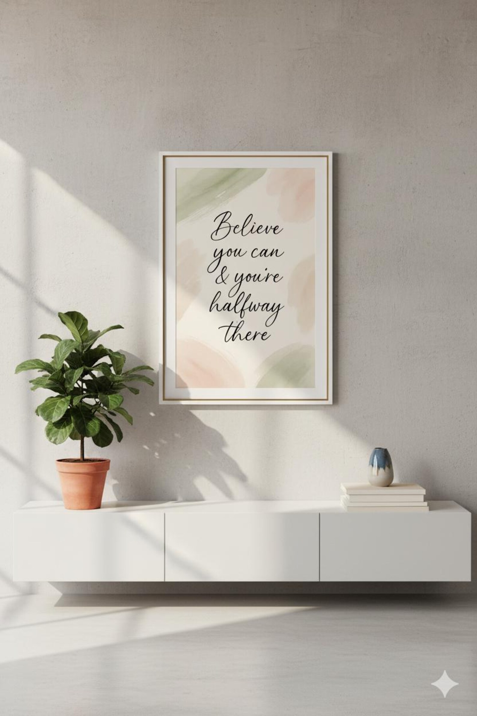 Believe You Can Motivational Wall Art Print , Motivational Print ...