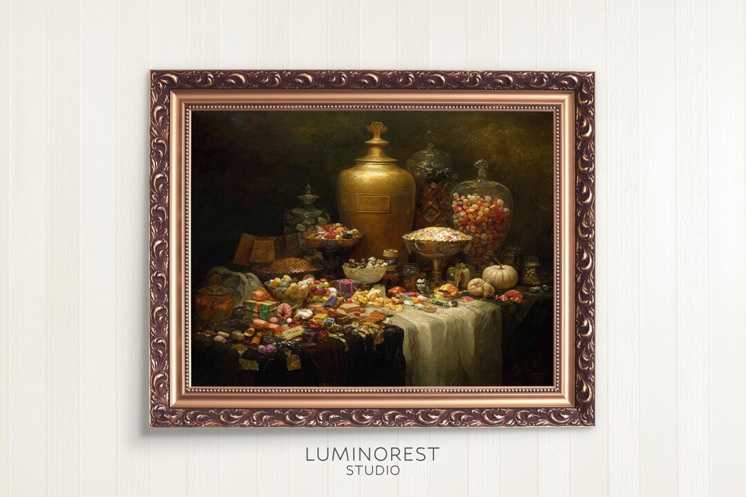 Vintage Halloween Candy Still Life Art Print (digital Download) L010 ...