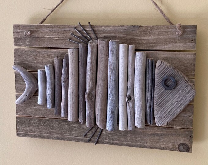 Driftwood Fish // Beach Decor // Driftwood Art - Etsy