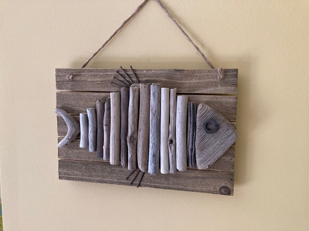 Driftwood Fish // Beach Decor // Driftwood Art - Etsy