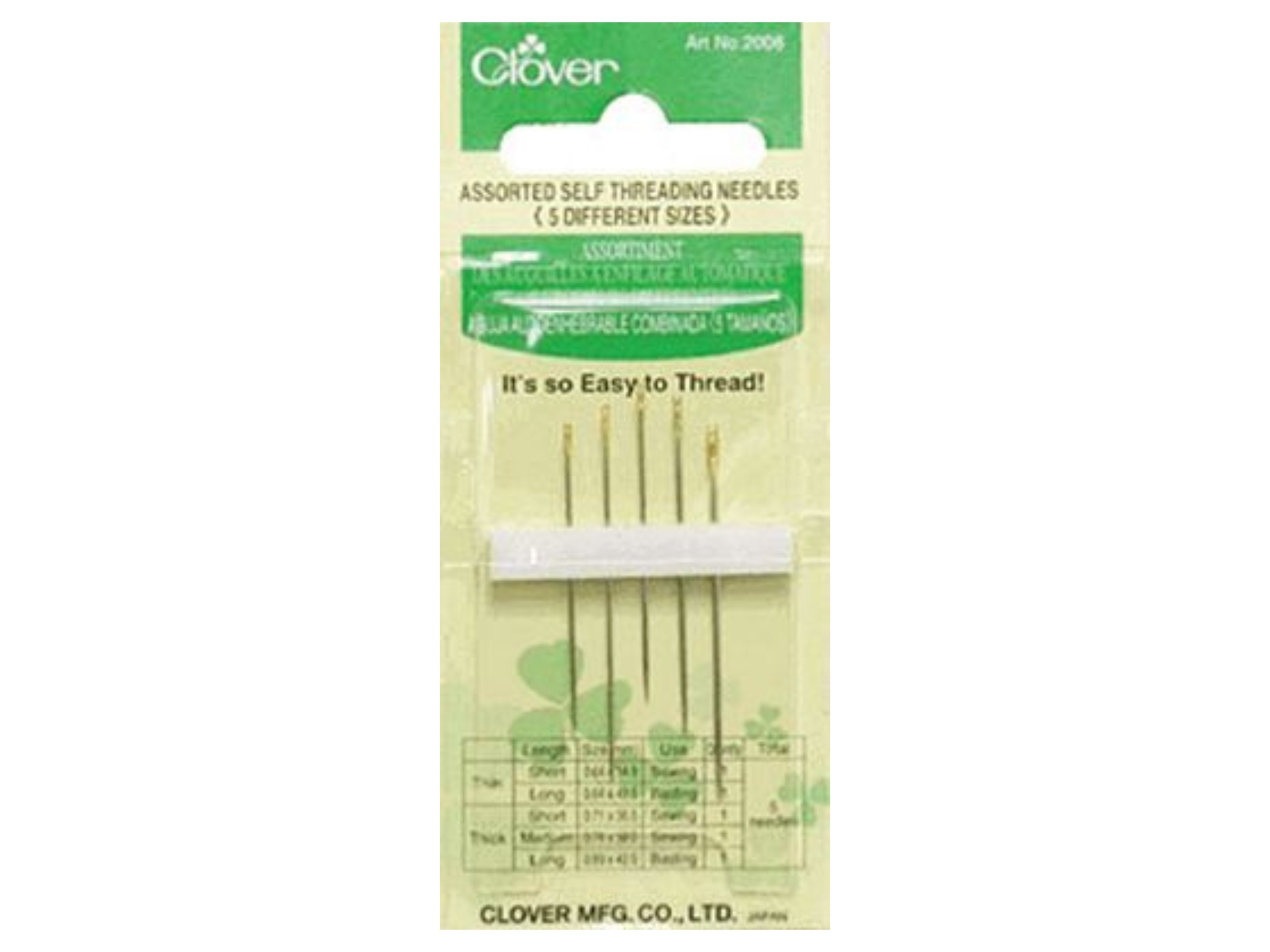 Self-threading Needles by Clover Assorted Sizes - Etsy
