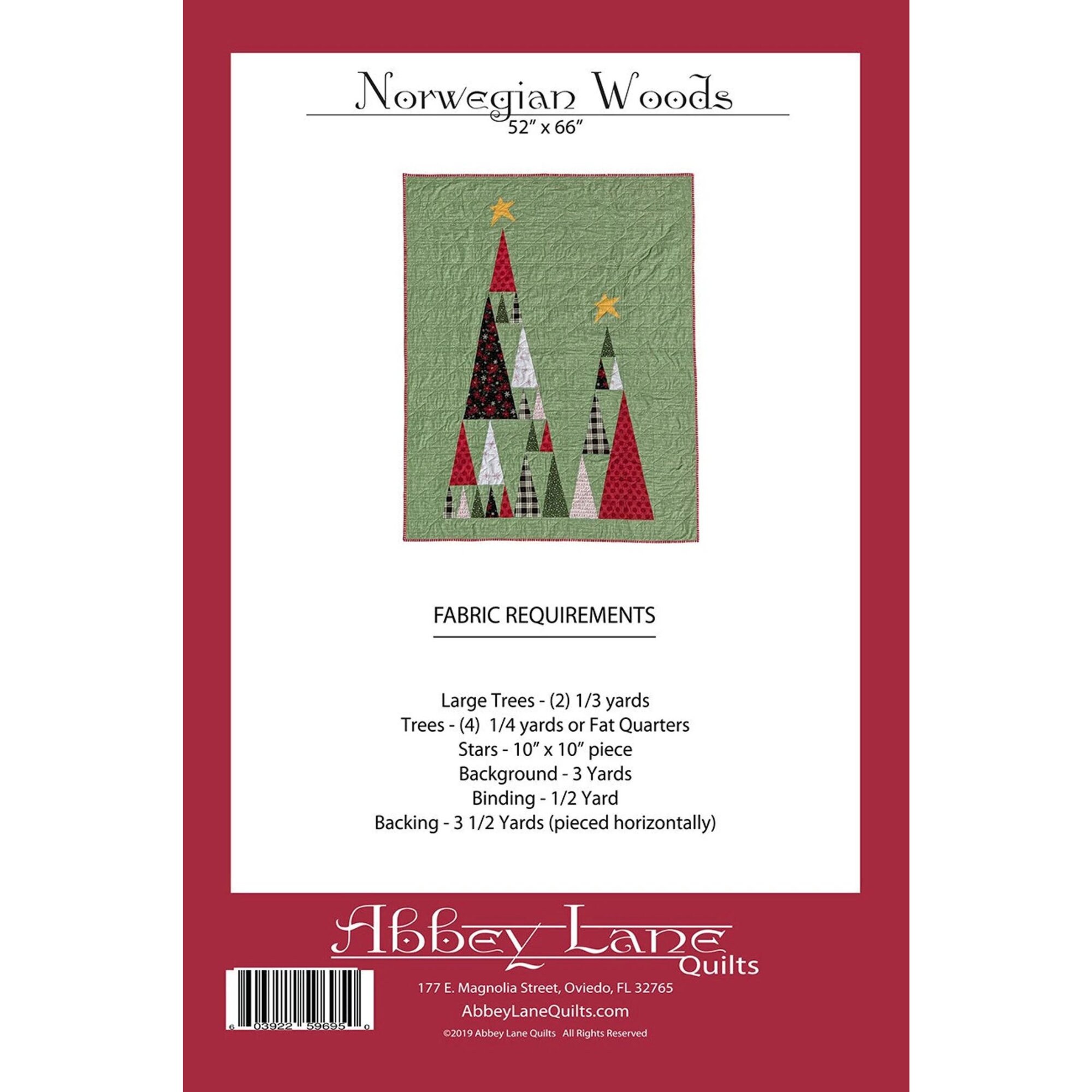 Norwegian Woods Quilt Pattern by Abbey Lane Quilts, Holiday Quilt - Etsy