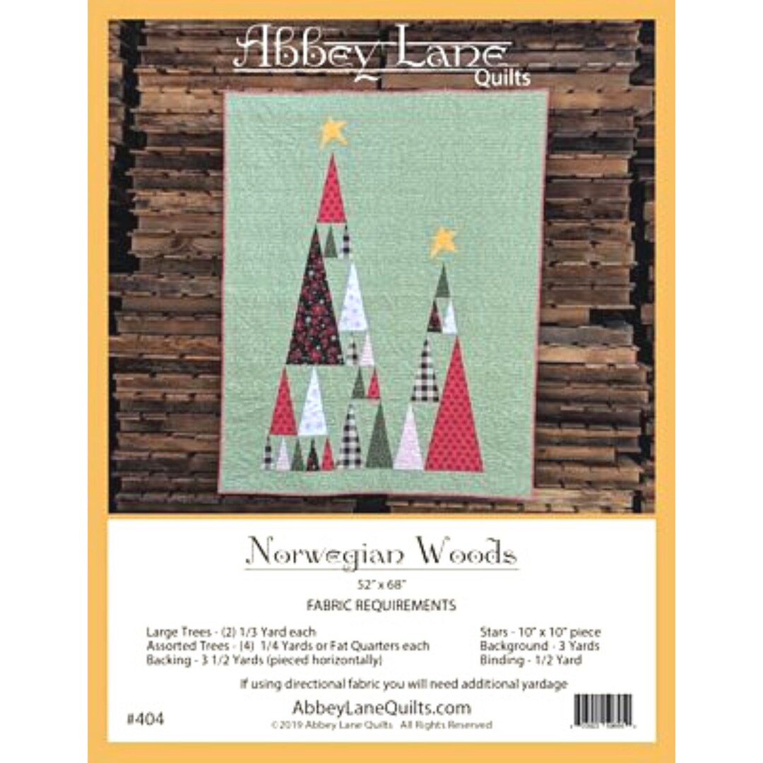 Norwegian Woods Quilt Pattern by Abbey Lane Quilts, Holiday Quilt - Etsy