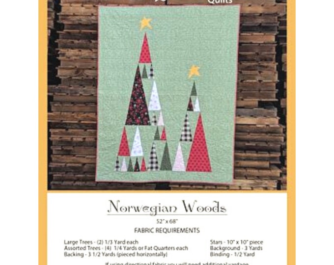 Norwegian Woods Quilt Pattern by Abbey Lane Quilts, Holiday Quilt - Etsy