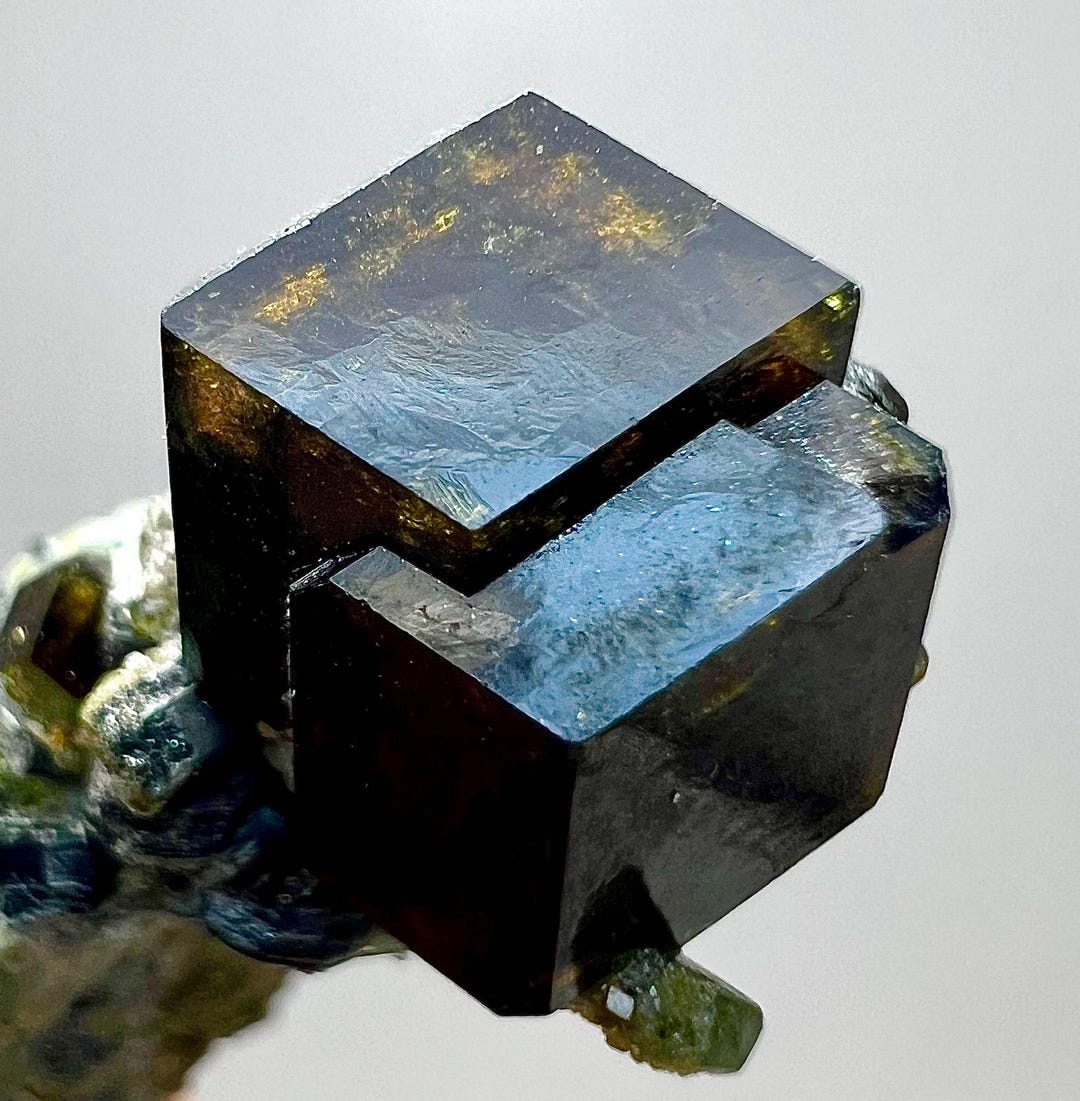Andradite With Diopside & Clinochlore Crystals on Matrix|rarest Mineral ...