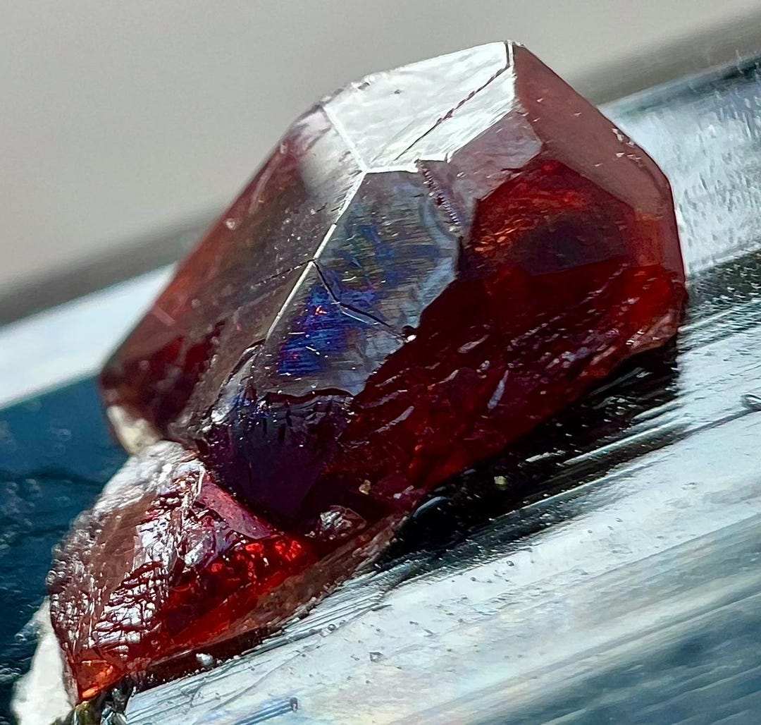 The Dynamic Duo of Black Schorl Tourmaline W/ Red Garnet Crystal ...