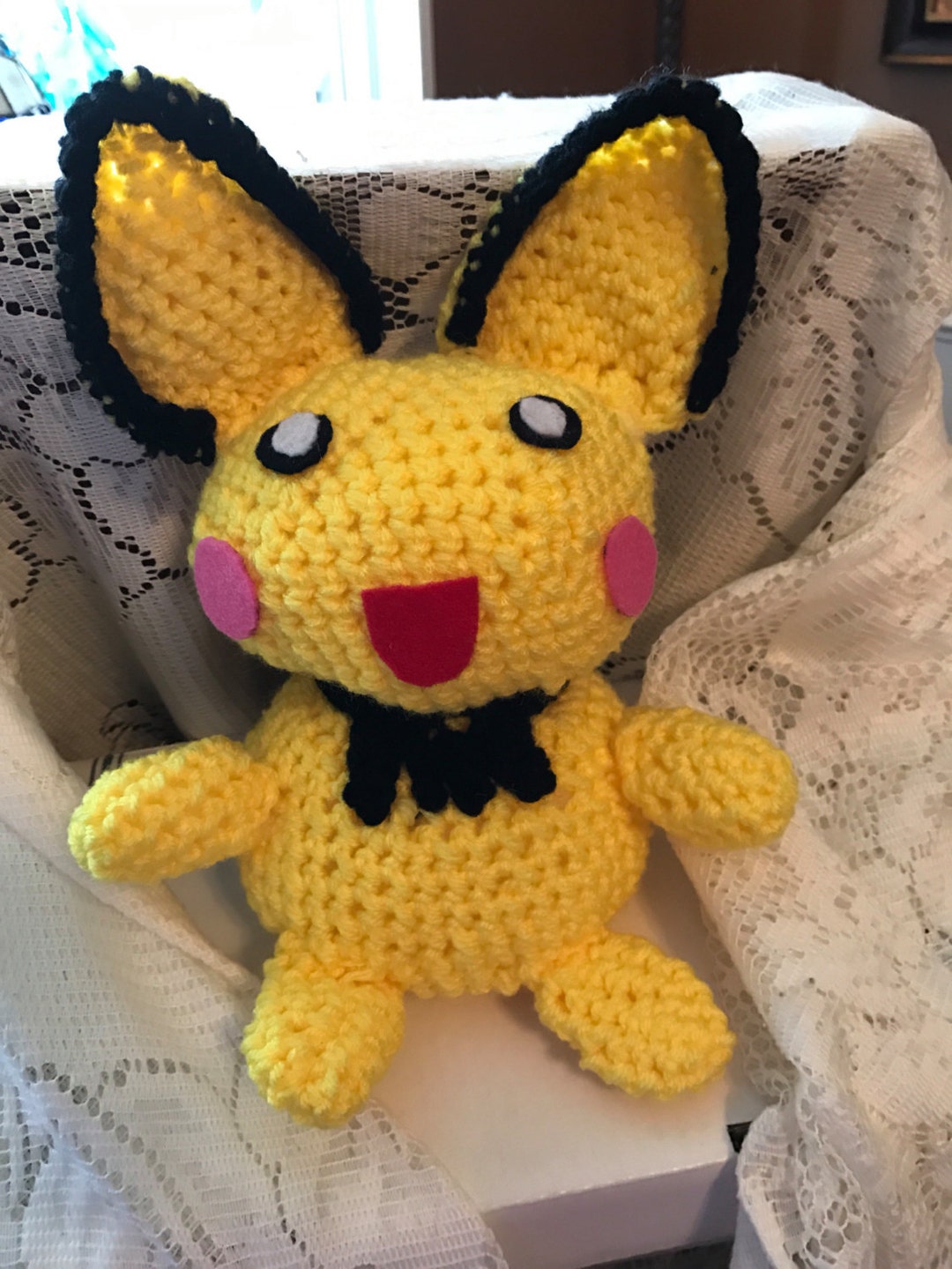 Pichu Crocheted Amigurumi Pokémon Toy Stuffed Plushy - Etsy