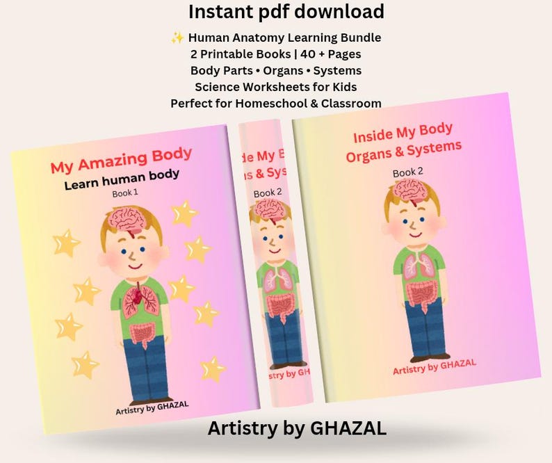 Human Anatomy Learning Bundle | Human Body Parts Worksheets | Anatomy ...