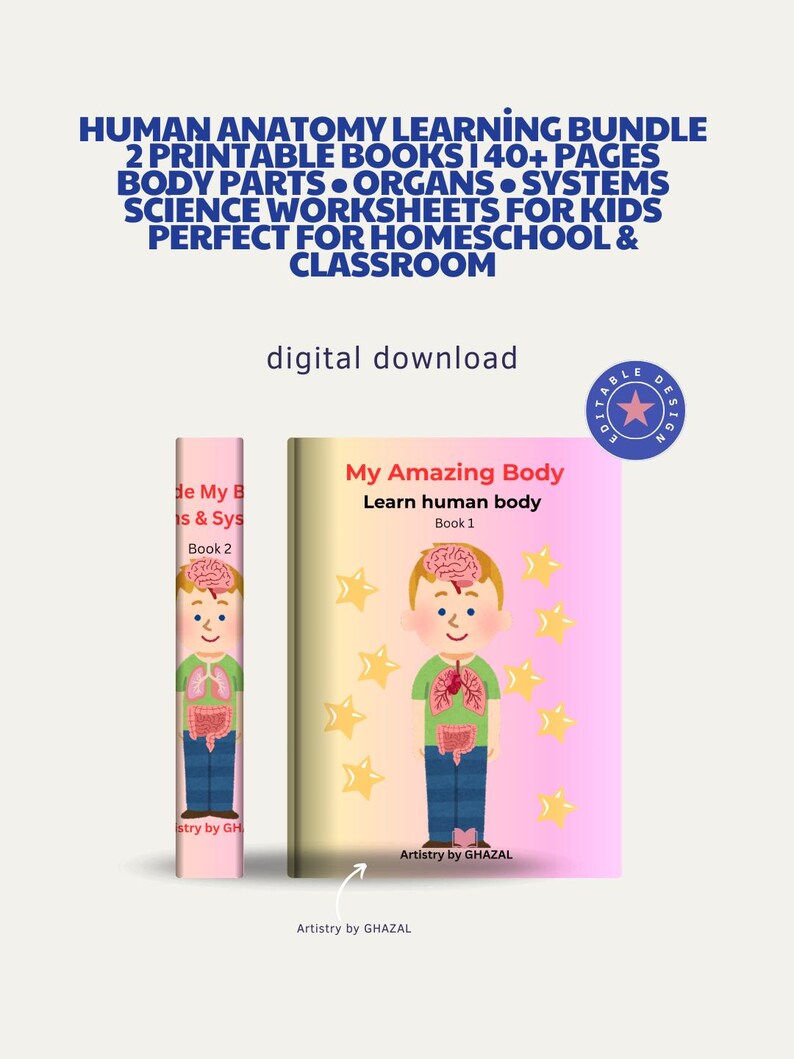 Human Anatomy Learning Bundle | Human Body Parts Worksheets | Anatomy ...