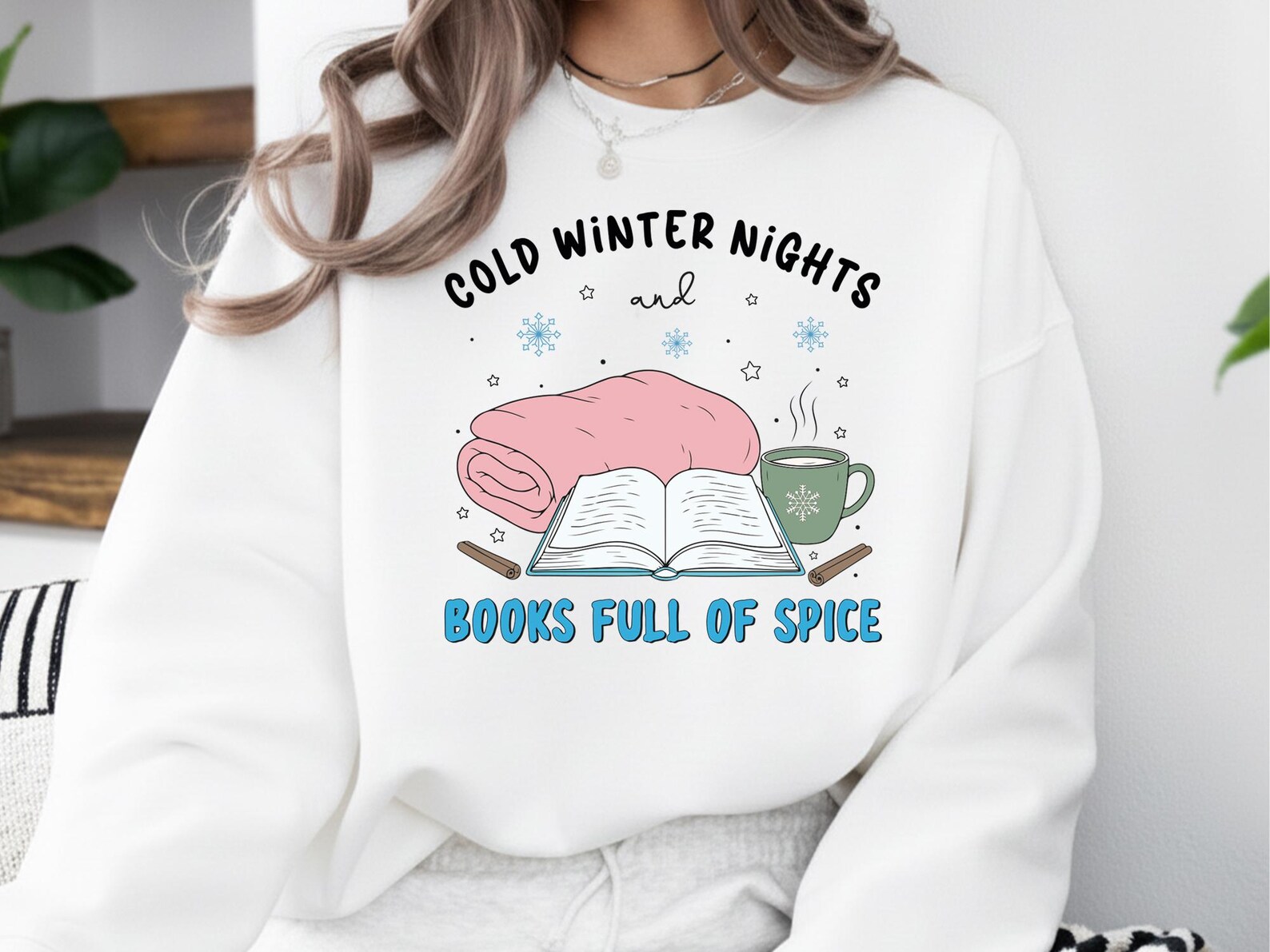Bookish Winter PNG Design: Cold Winter Nights and Books Full of Spice ...