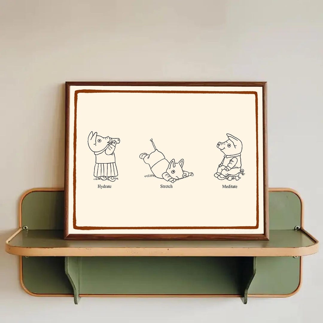 Self Care 2 | Nursery Printable | Playroom Decor | Richard Scarry ...