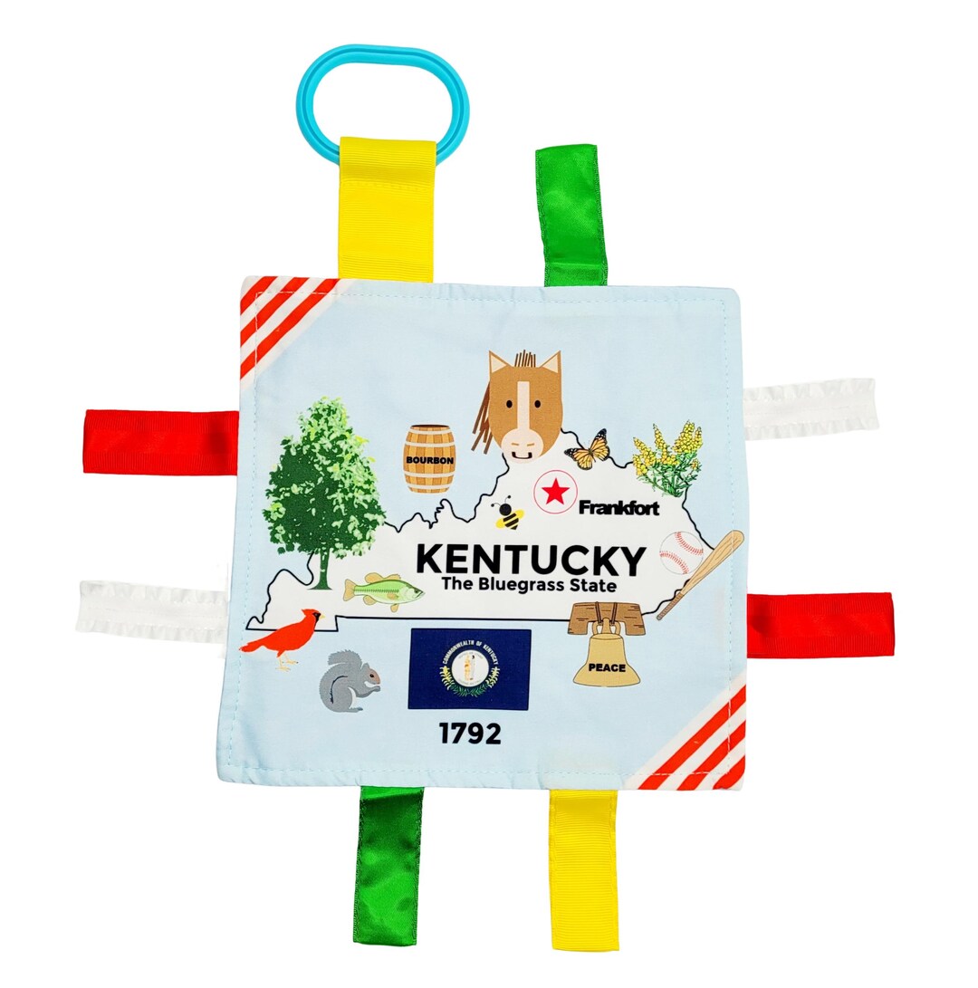 Kentucky State Sensory Crinkle Square Toy: Capital, Flag, Motto - Etsy