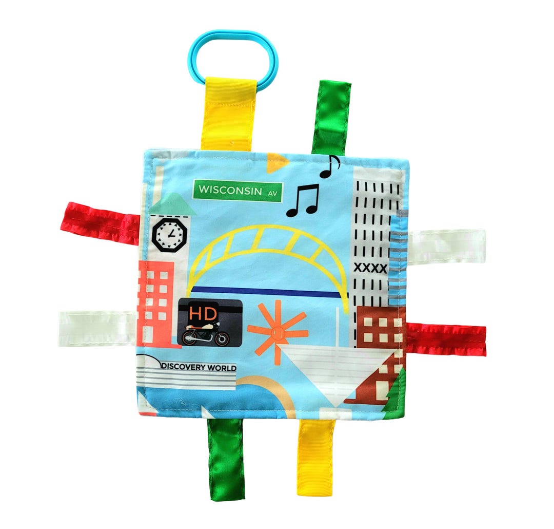 Milwaukee City Stroller Toy Square With Tags - Etsy