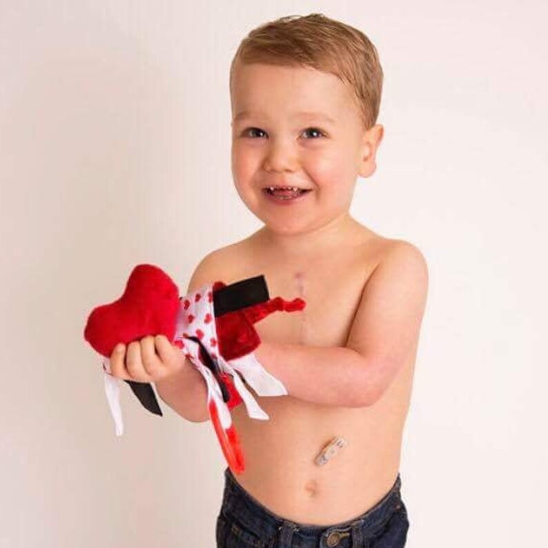 Heart Warrior CHD Awareness Tag Blanket Comfort Toy by Baby Jack - Etsy