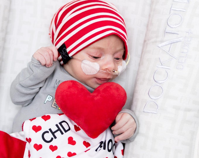 Heart Warrior CHD Awareness Tag Blanket Comfort Toy by Baby - Etsy