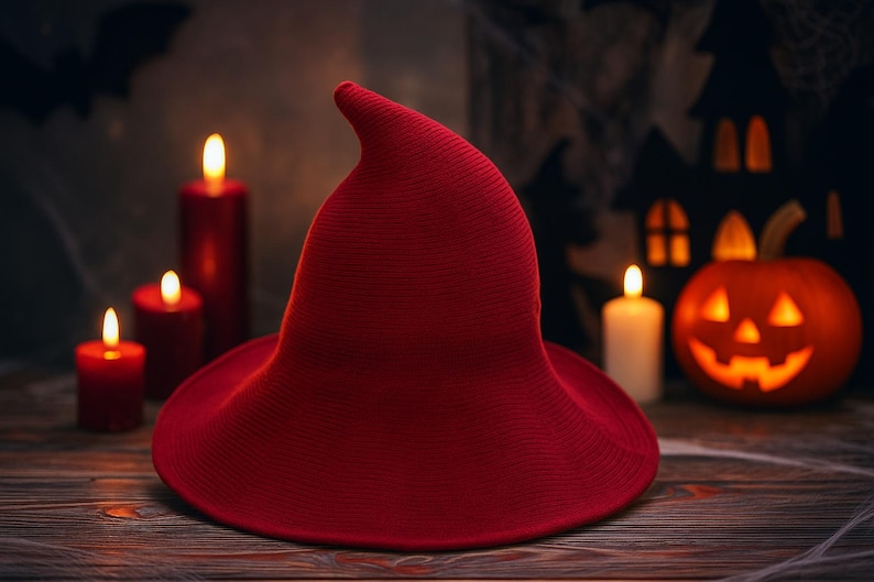 Vintage Ren Faire Witch Hat for Women – Handmade Gothic Halloween Hat ...
