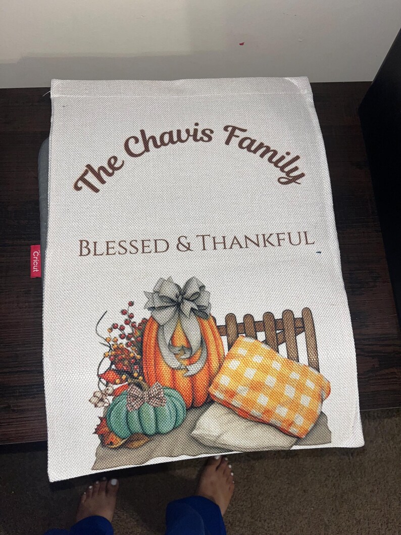 Fall Family Name Flag | Cozy Farmhouse Porch & Garden Decor - Etsy