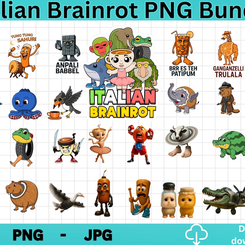 Brainrot Clipart - Etsy
