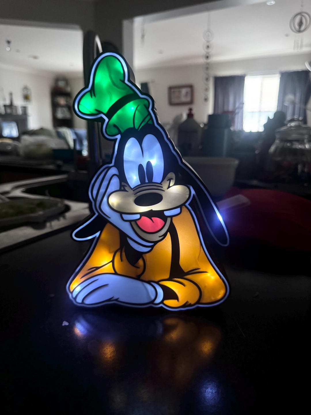 3D Printed Goofy Lightbox | Custom Disney-inspired LED Night Light ...