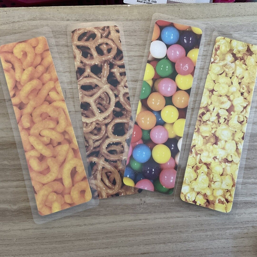 Junk Snack Food LAMINATED BOOKMARKS Set of 4 - Etsy