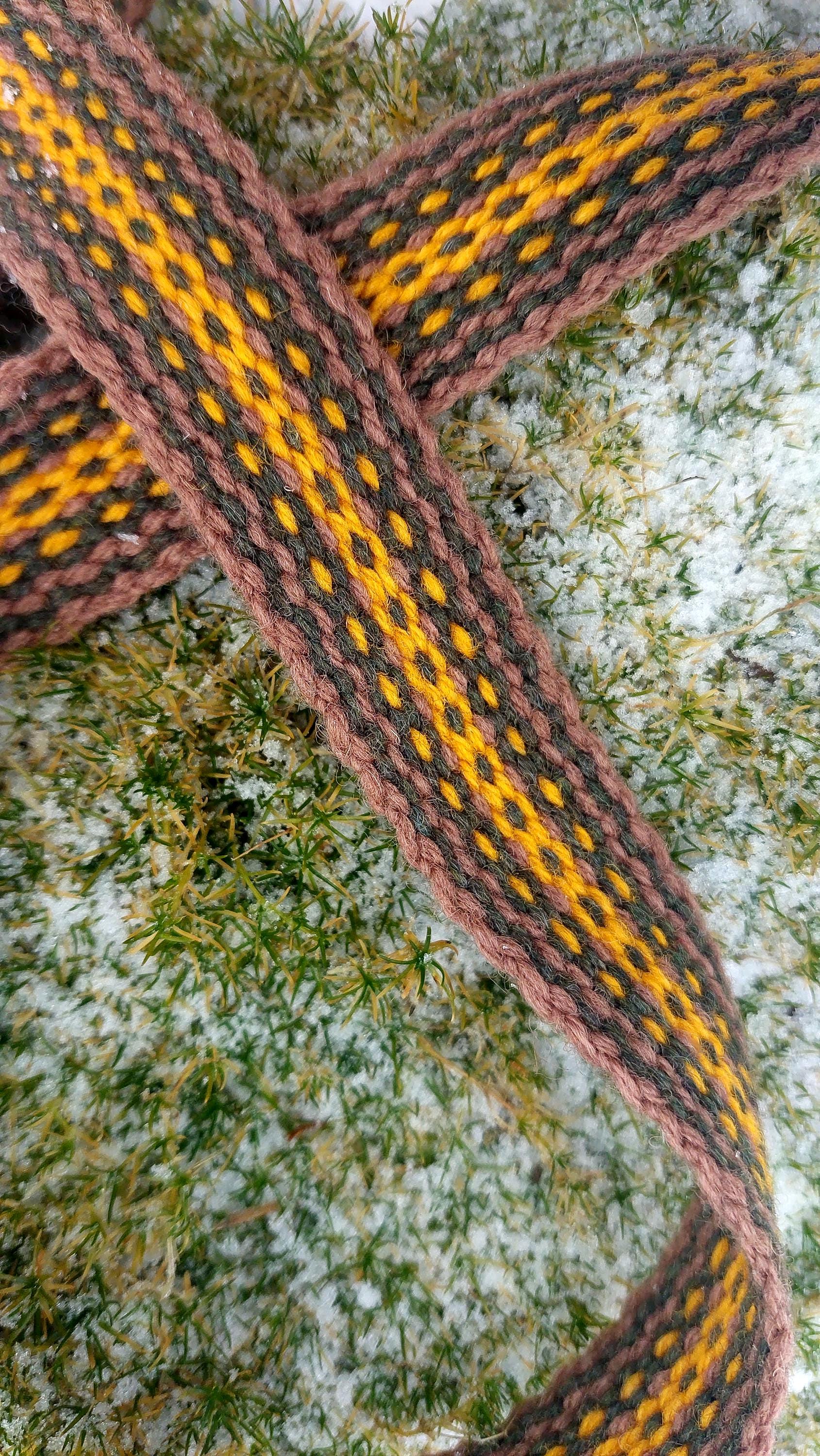 Rigid Heddle Woven Wool Band – Handmade Trim for Costumes, Crafts ...