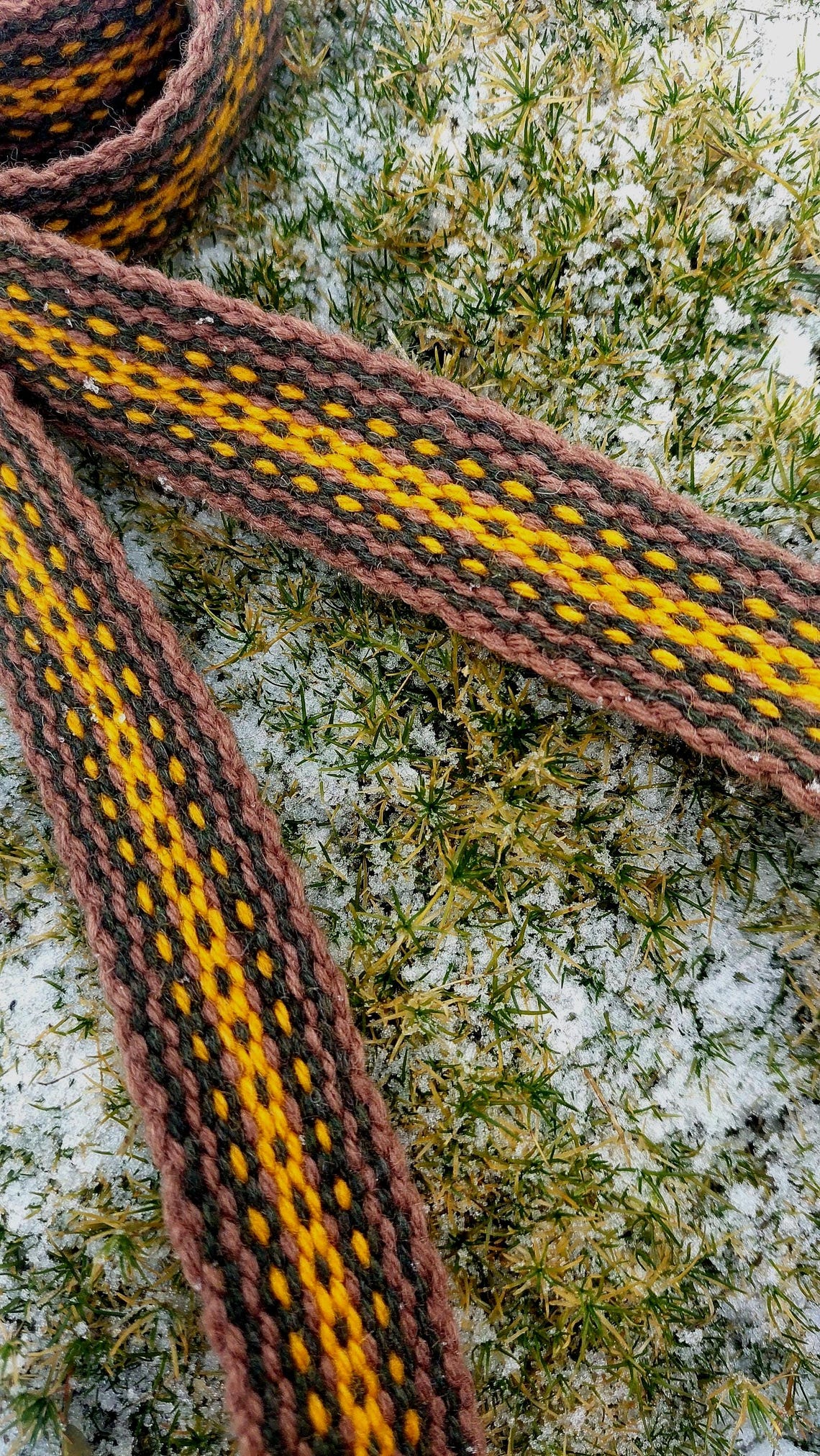 Rigid Heddle Woven Wool Band – Handmade Trim for Costumes, Crafts ...