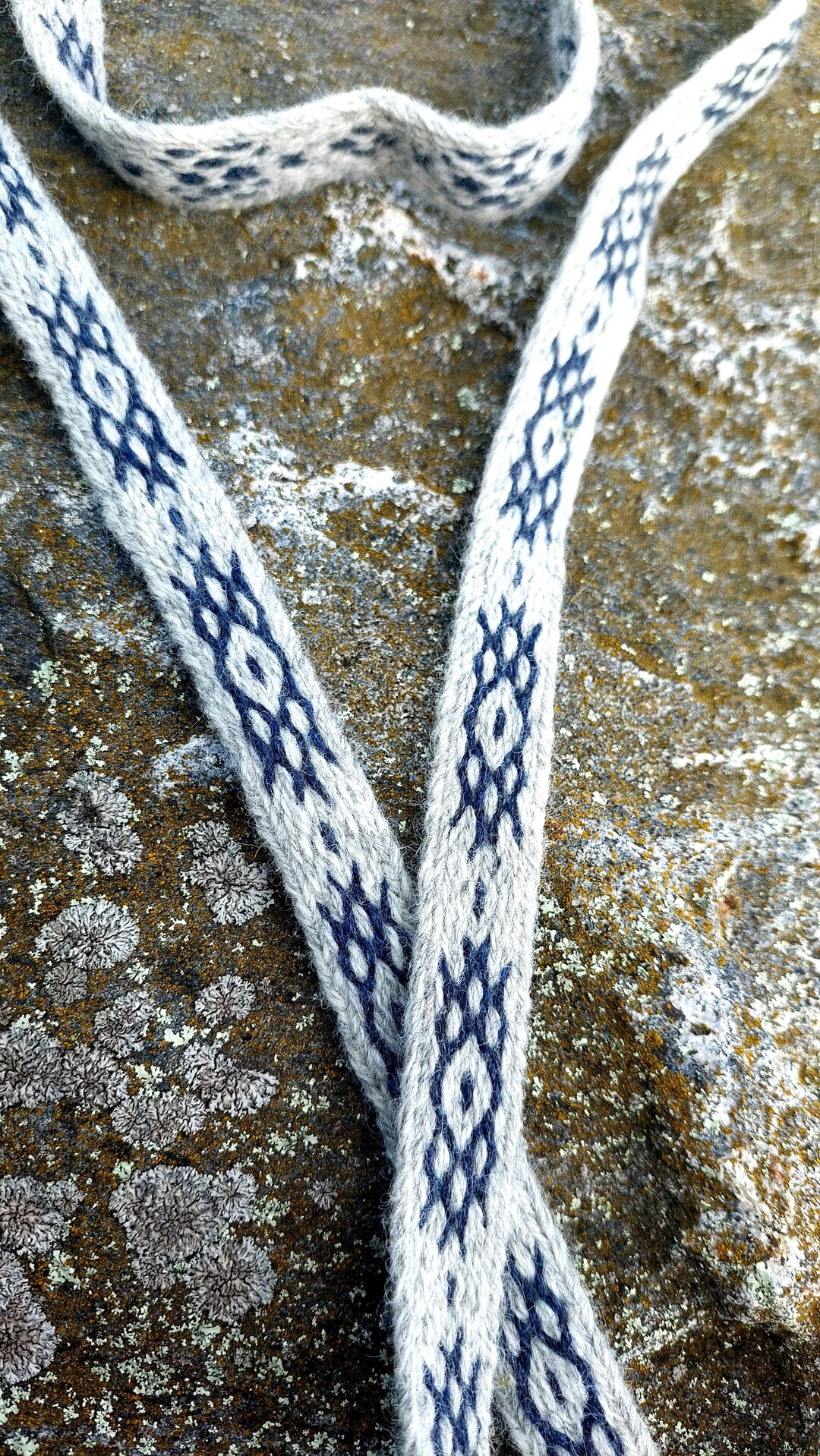 Tablet Woven Wool Band: Viking Medieval Belt, Handfasting Cord - Etsy