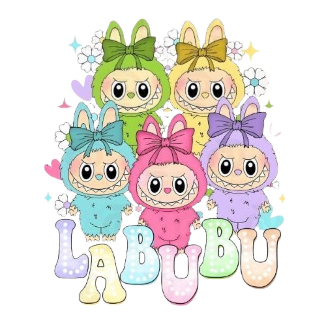 Labubu PNG Clipart Bundle, Labubu Png, Kawaii Monsters Cliparts, Labubu ...