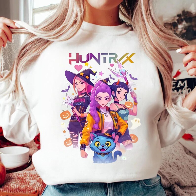 Spooky Huntrix Halloween 5 PNG, Kpop Demon Hunters Clipart, Saja Girls ...
