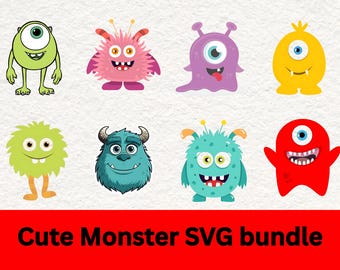 Cute Monster SVG and PNG Designs for Crafting, Kids Projects, and ...