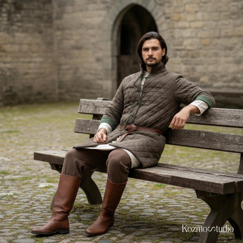 Medieval Quilted Armor – Padded Knight Tunic for LARP & Reenactment - Etsy