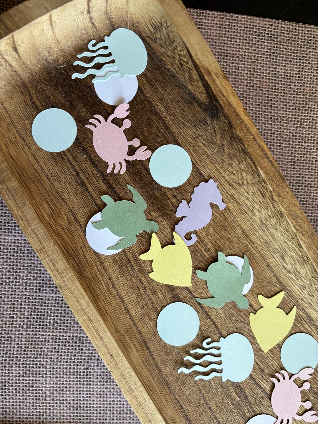 Handmade Under the Sea Confetti - Sea Creatures Party Decor - Etsy