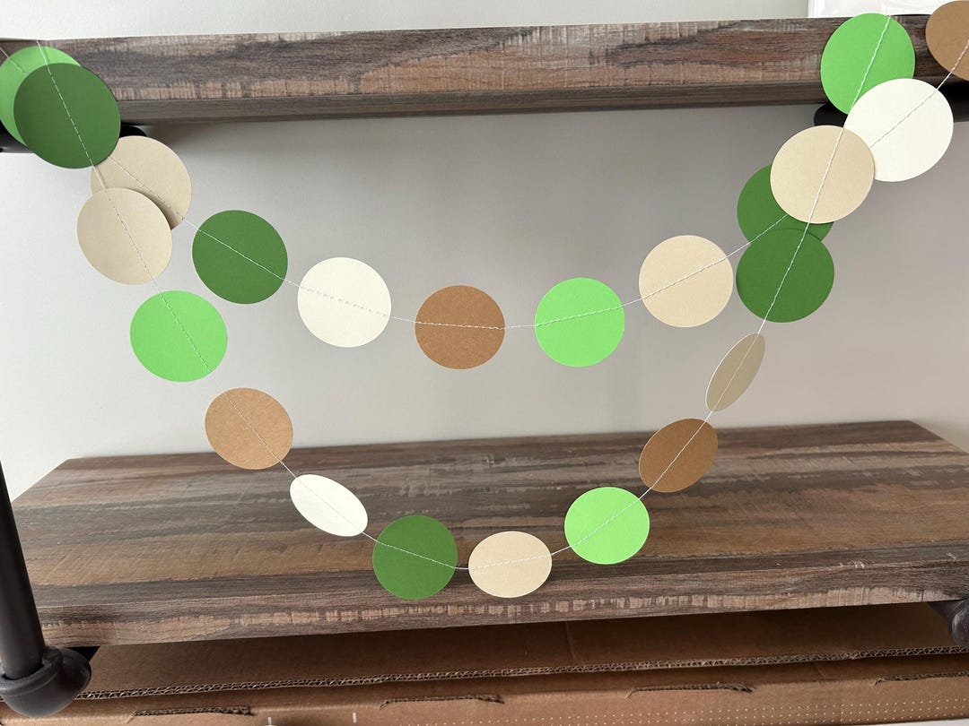Paper Circle Garland, Baby Shower Decor, 10 Foot - Etsy