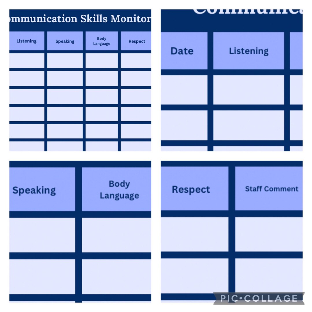 Communication Monitoring Sheet - Etsy