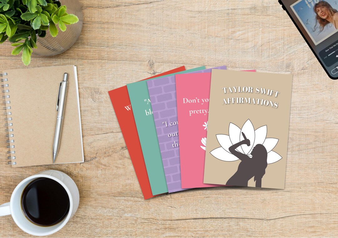Taylor Swift Affirmation Cards | Swiftie Era Daily Inspiration Deck ...