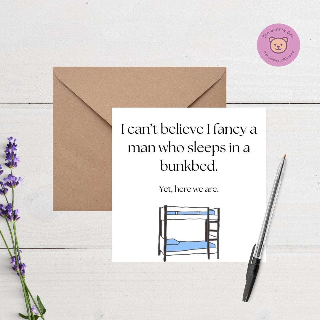 Bunkbed Jail Card | Funny Unique Inmate Mail | | Prison Wife Gift ...