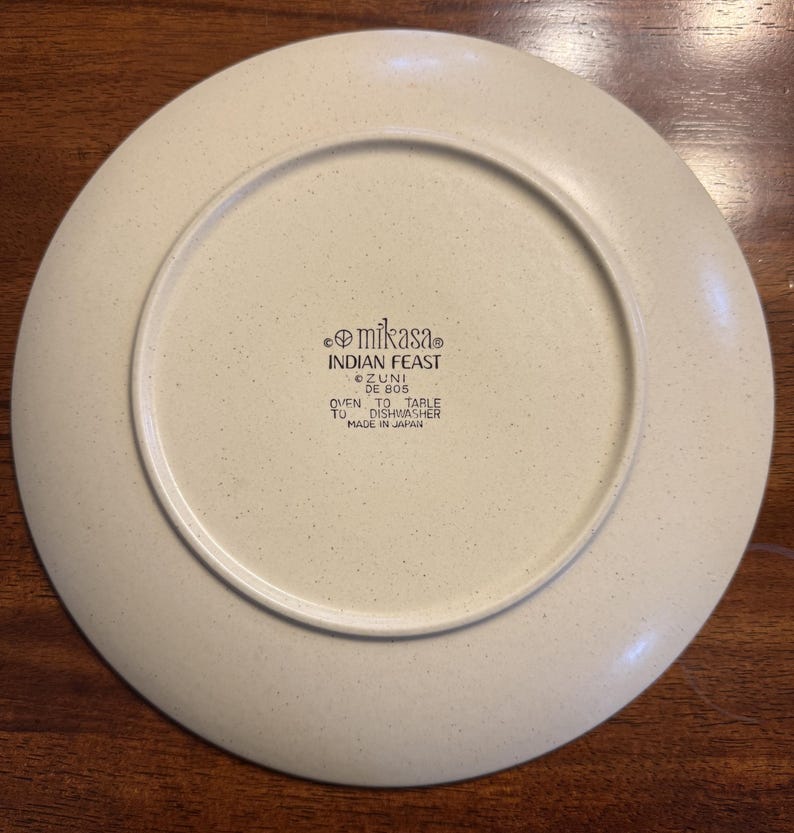 Vintage Mikasa Indian Feast Zuni Plates 1977-1979 - Difficult to Find ...