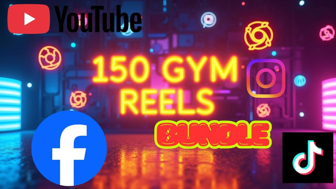 150 Gym Reels Bundle: Fitness Social Media Content (MP4) - Etsy