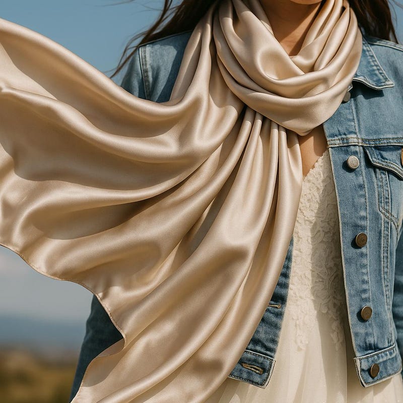Satin Shawl - Etsy