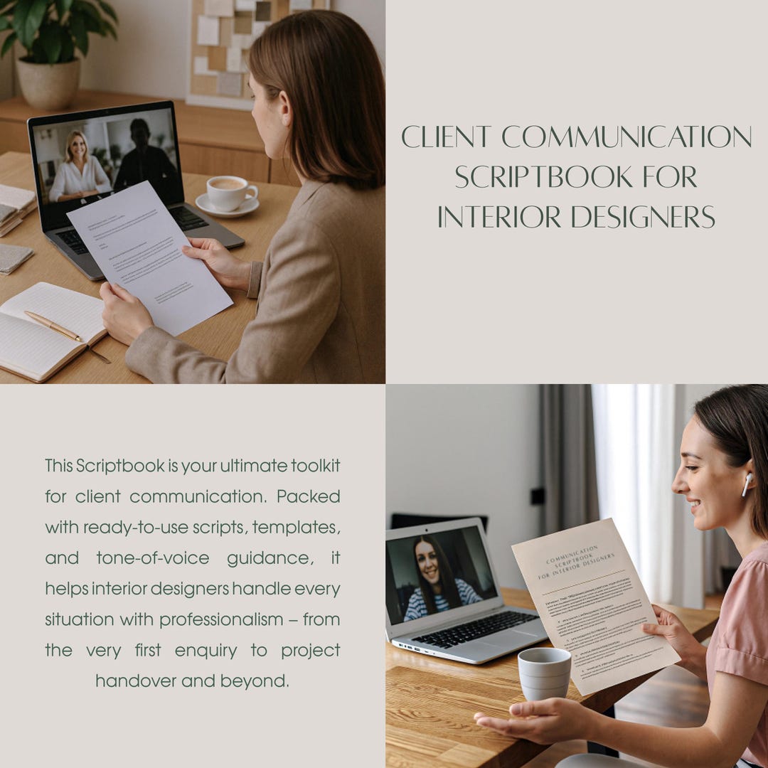 Interior Design Client Email Templates – Communication Scriptbook for ...