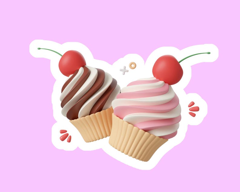 Kawaii Sweet Treats Cute Kawaii Pastel Clipart Bundle 600 Cute Sweet ...