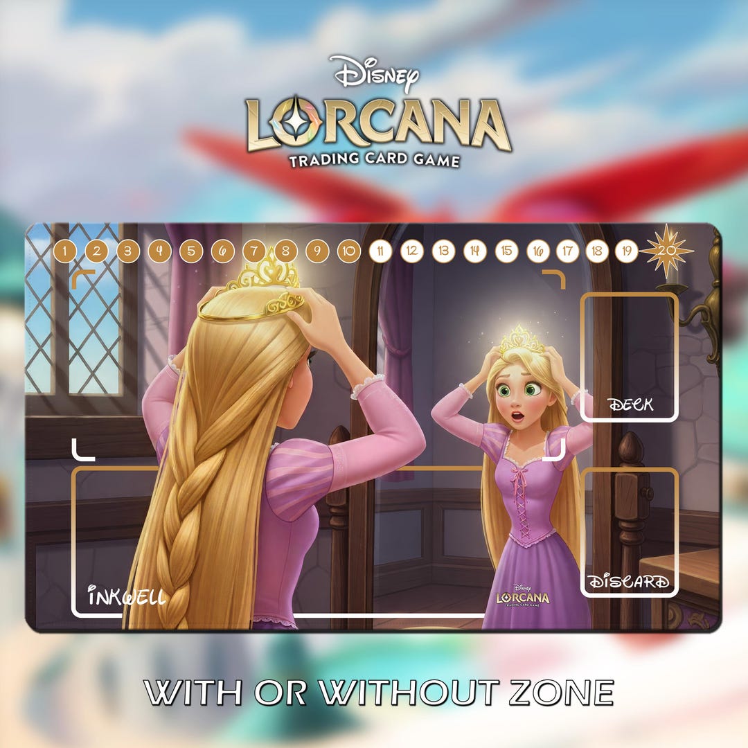 Lorcana TCG Playmat - Rapunzel - Tangled - 24" X 14" (600 X 350 Mm) - Etsy