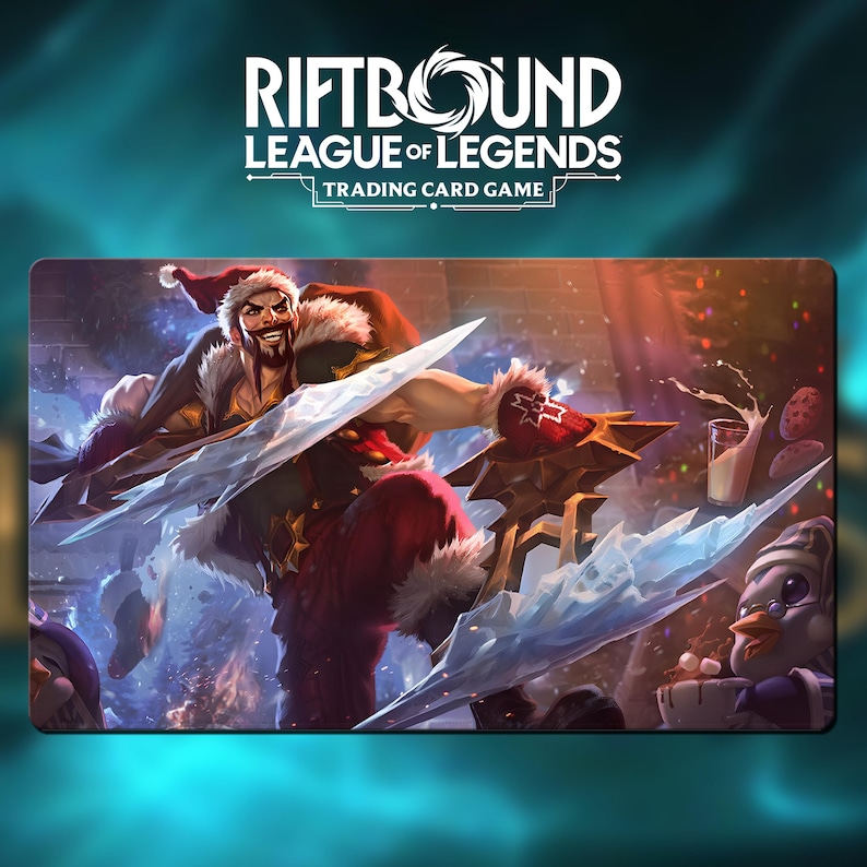 Playmat RIFTBOUND League of Legends - Draven - Winter Edition - 24"x 14" (600 X 350 Mm) - Etsy