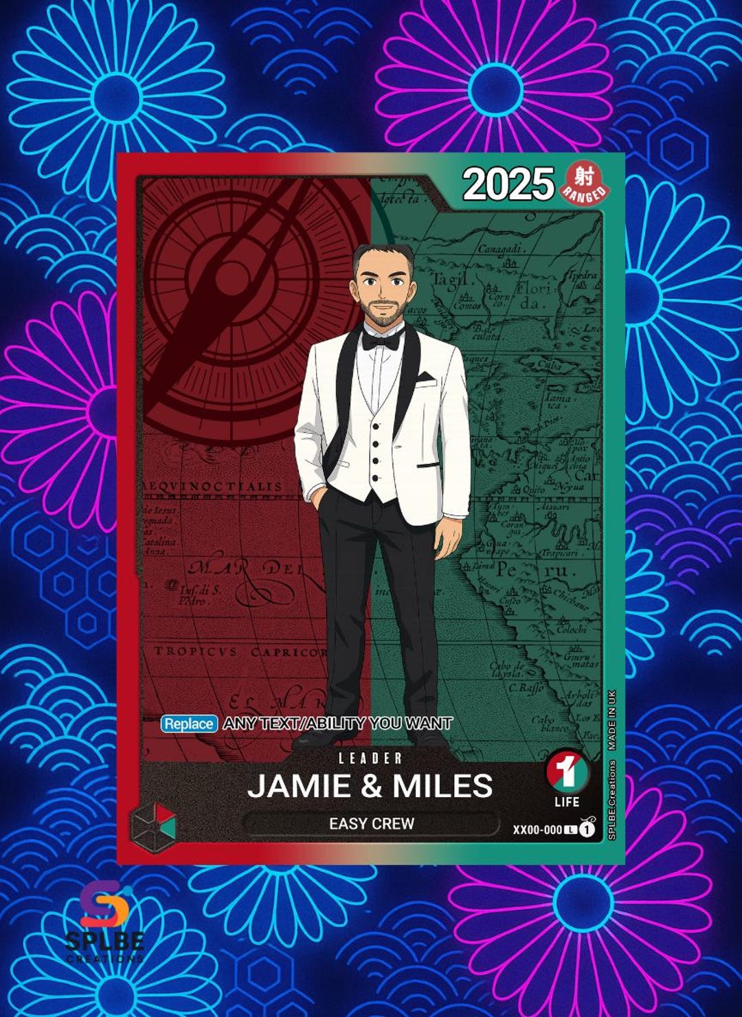 Custom One Piece Leader Anime Card – Personalized Wedding or ...