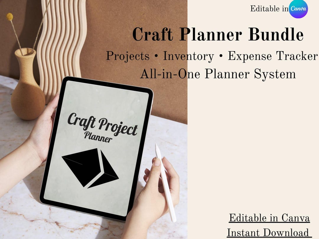 Craft Project Planner Printable PDF | DIY Project Tracker + Supplies ...