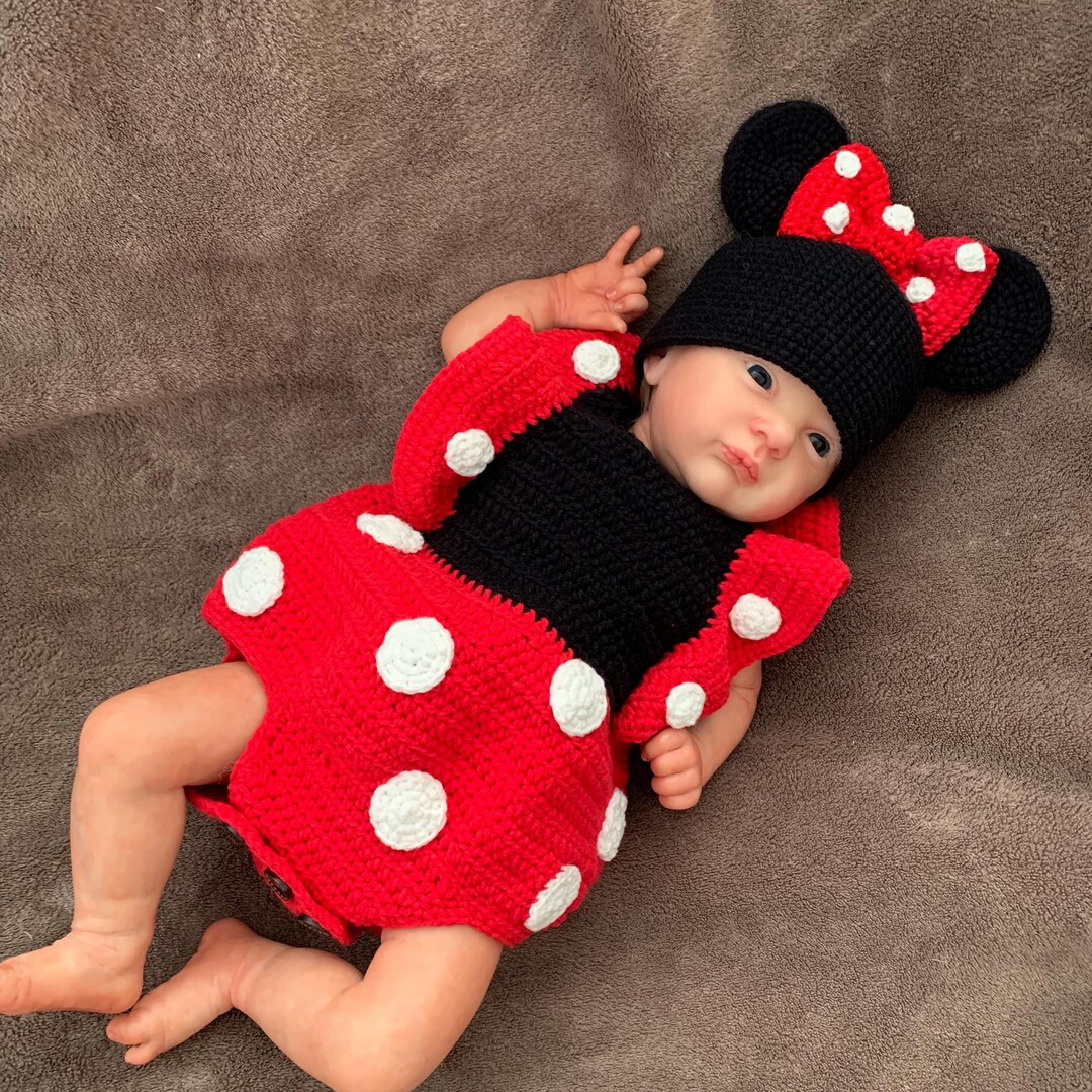 Minnie Mouse Crochet Costume PDF Pattern in Spanish. Minnie Mouse Dress ...