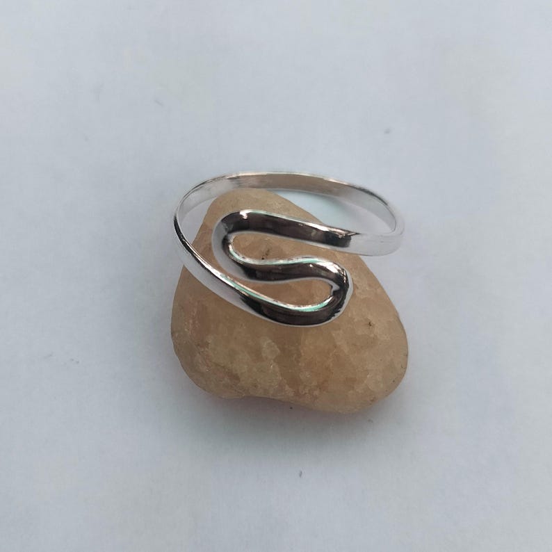 Handmade 925 Sterling Silver S Shape Ring, Minimalist Slim Band ...
