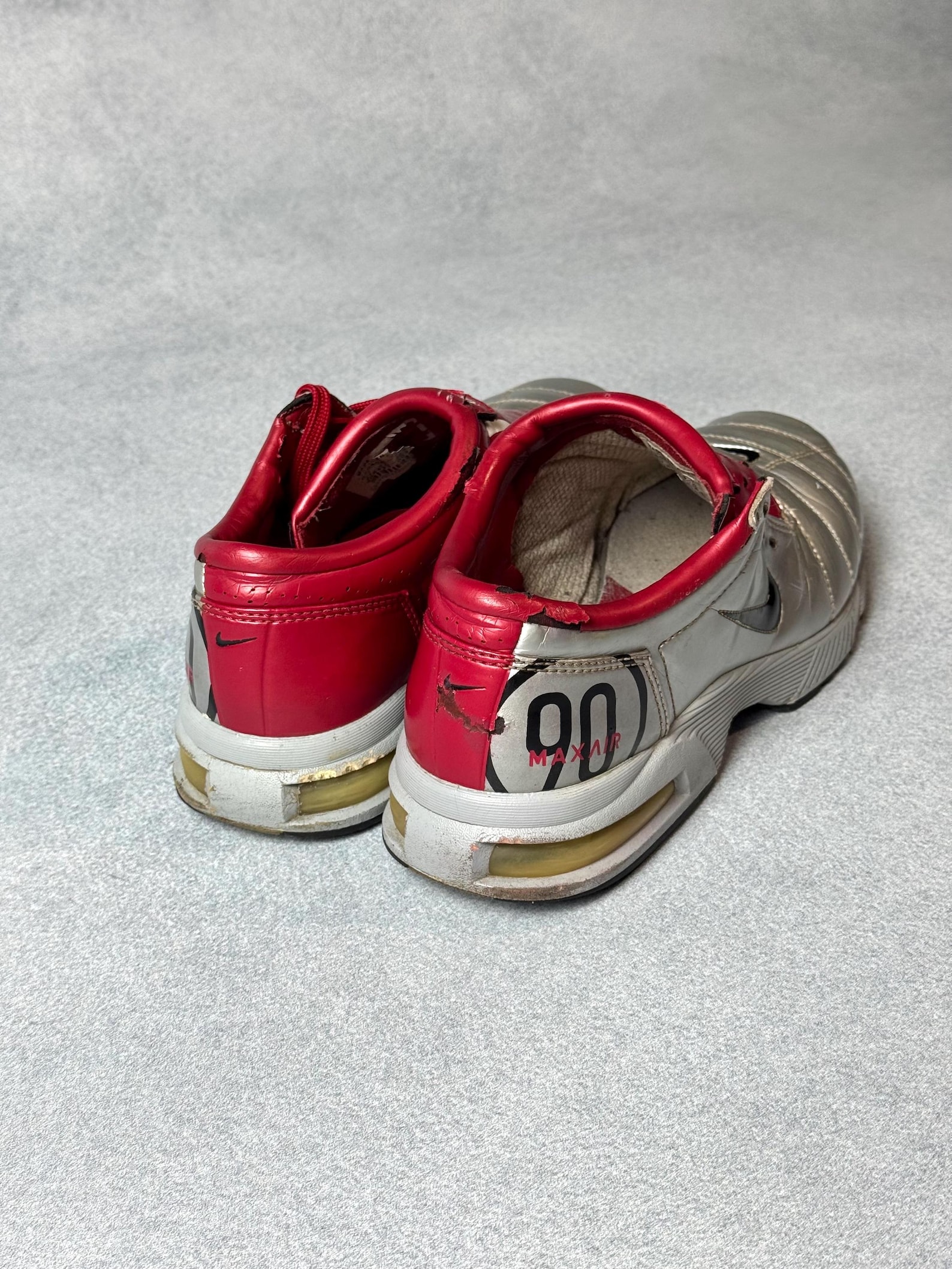 Rare Vintage Nike Air Max Total 365 Shoes Trainers Red Football Size 38 ...
