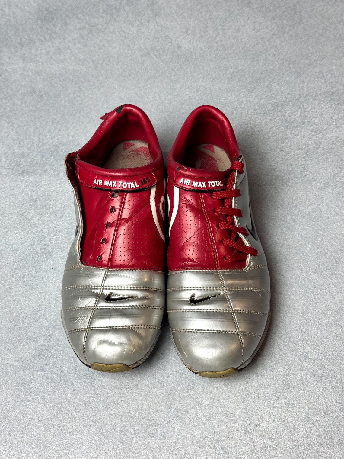 Rare Vintage Nike Air Max Total 365 Shoes Trainers Red Football Size 38 ...