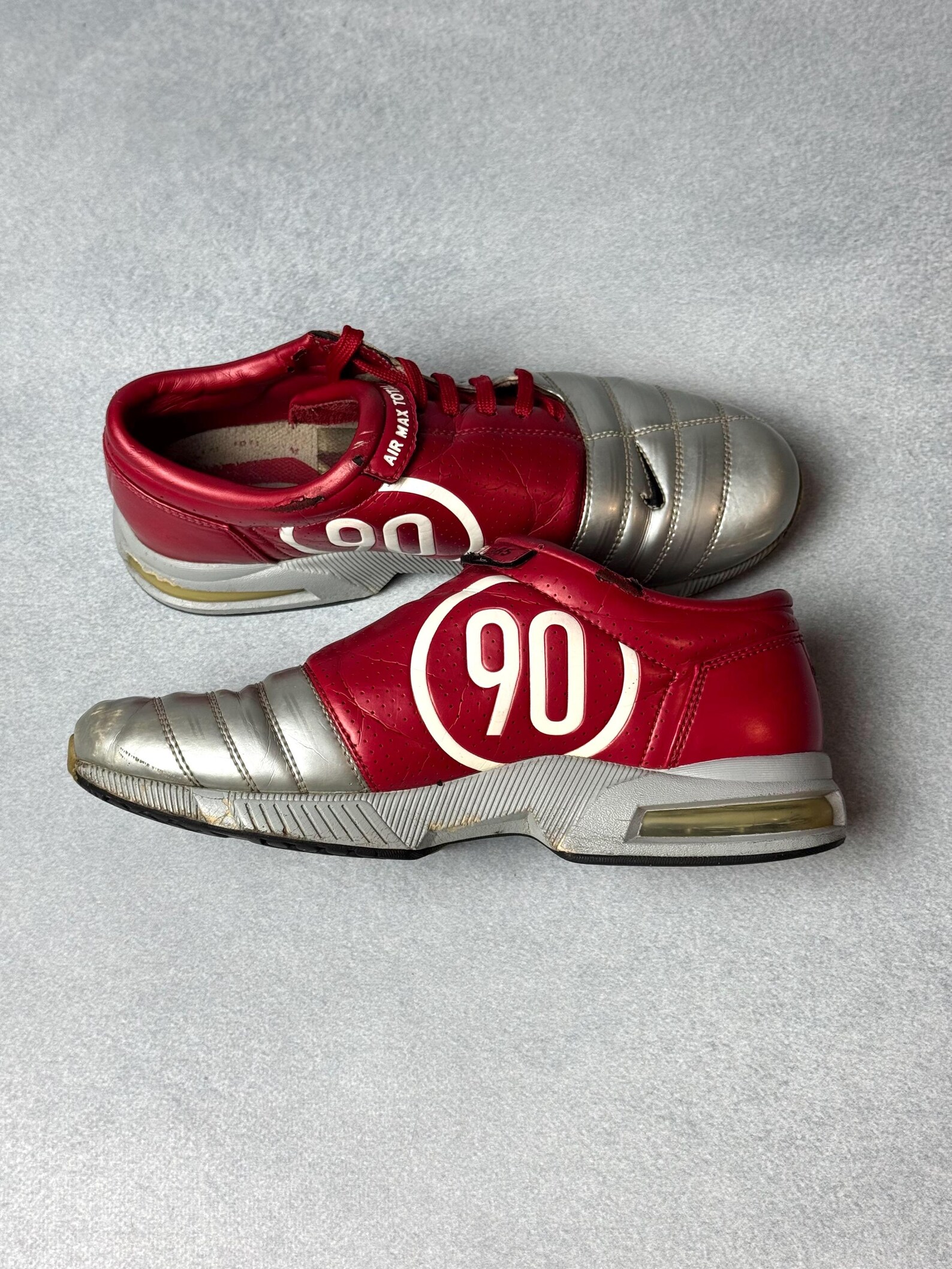 Rare Vintage Nike Air Max Total 365 Shoes Trainers Red Football Size 38 ...